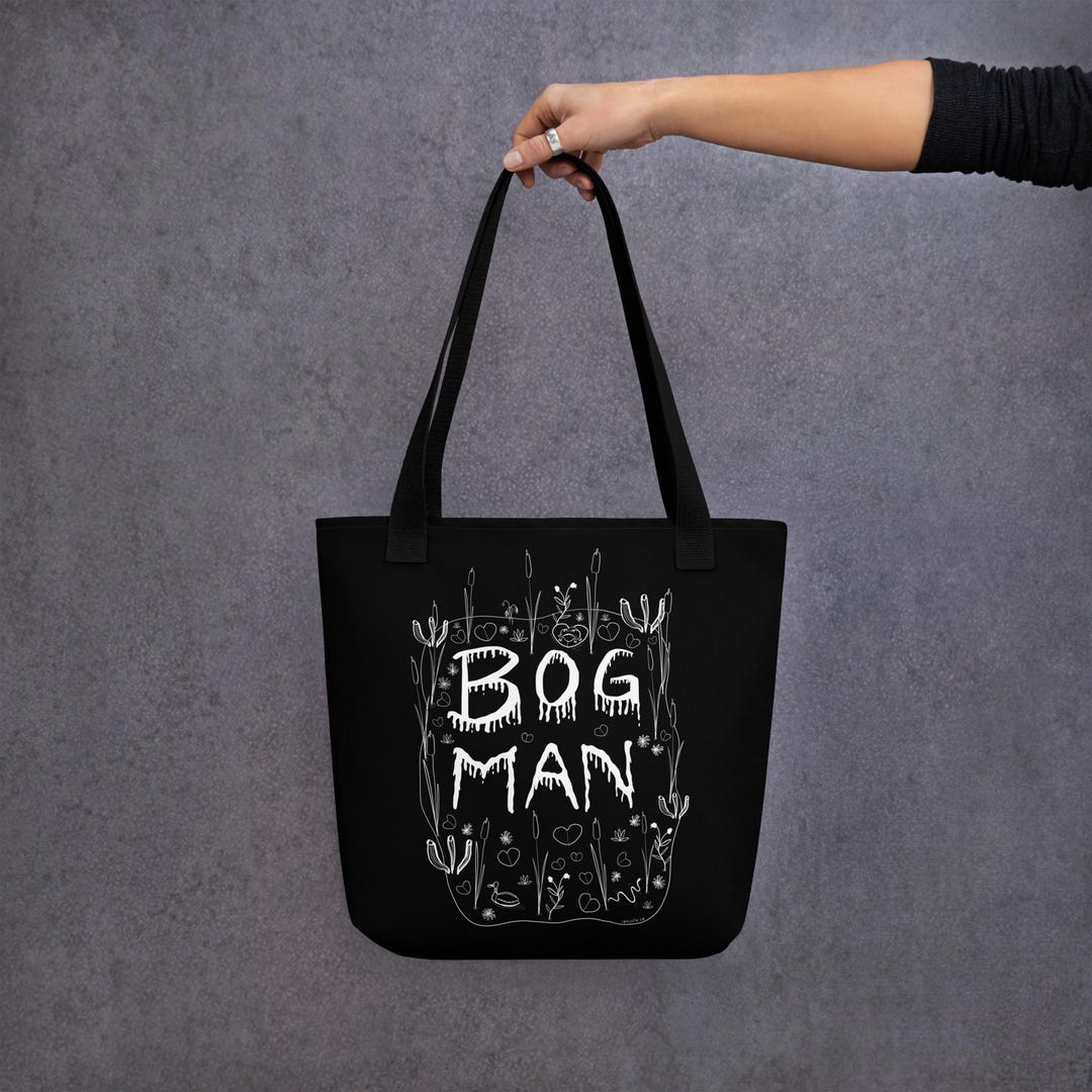 TOTE BAG Bog Man Weird Folk Art Gothic Birthday Gifts Shopping Goth ...