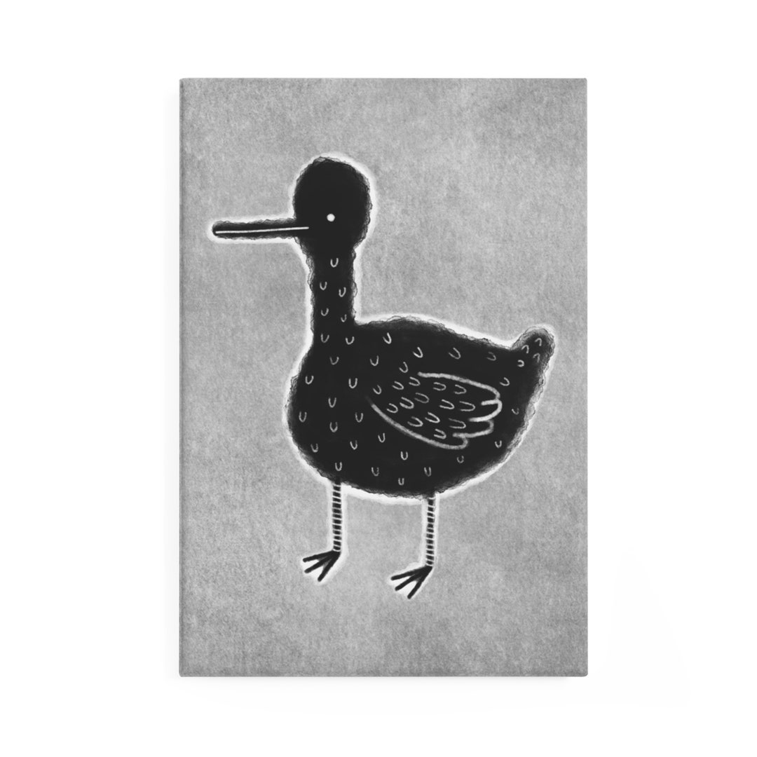 METAL FRIDGE MAGNET Black Duck Goose Chicken Garden Magnet Goblincore ...