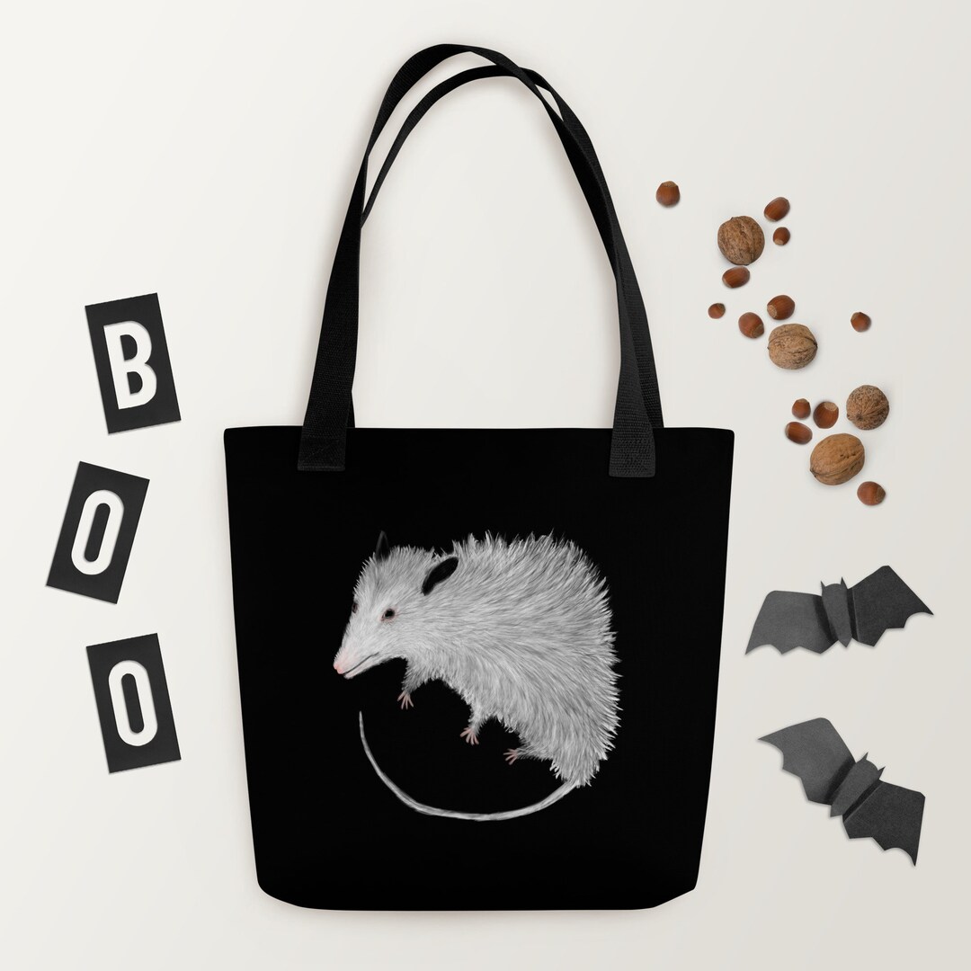 TOTE BAG 'possum Gift Opossum Dark Academia Folk Art Goth - Etsy