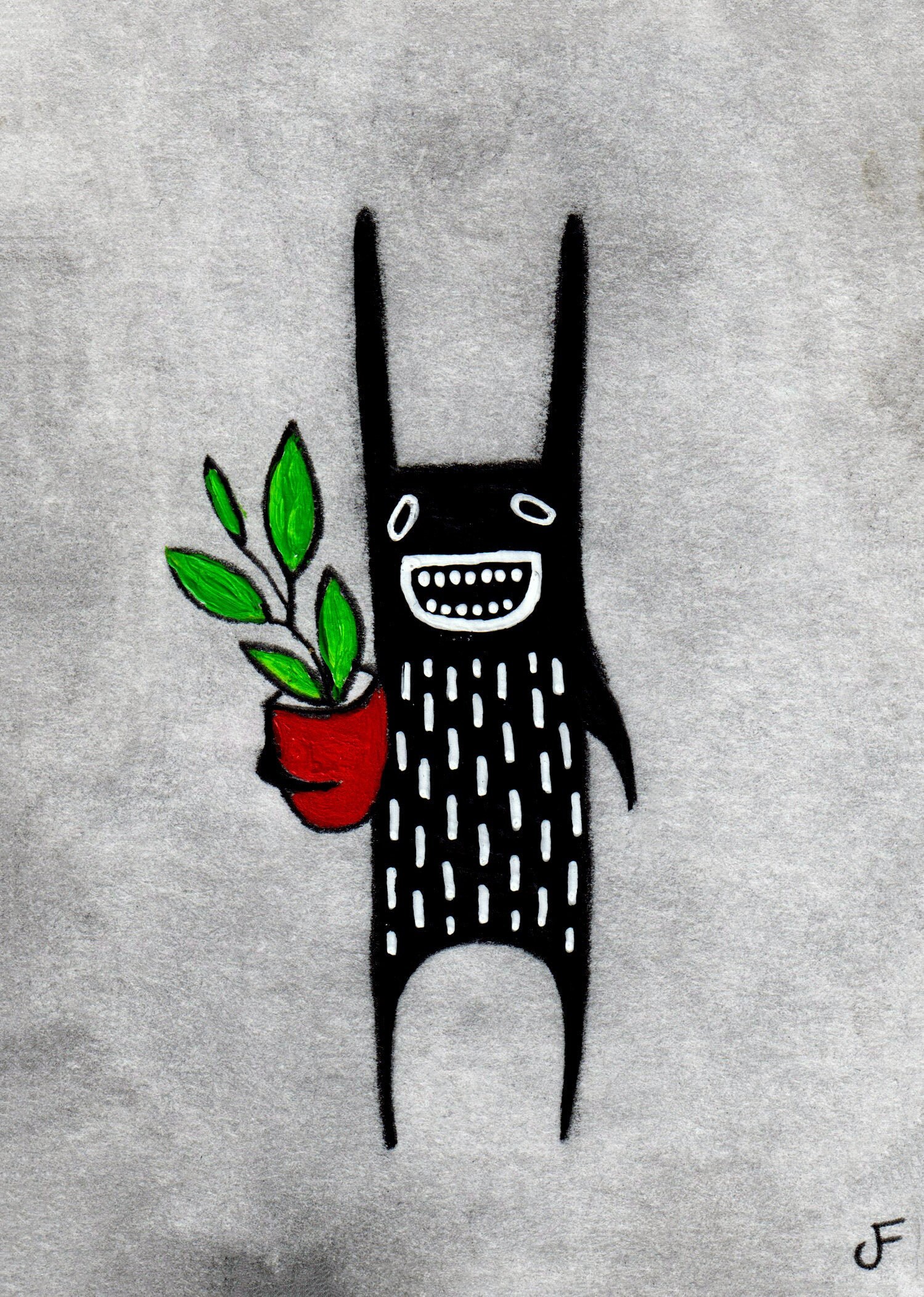 ACEO ART PRINT Hoya Rabbit Monster Folk Art Trading Card Cute - Etsy Canada