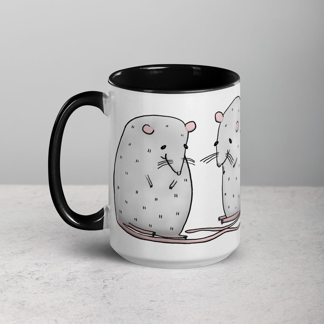 15oz COFFEE MUG Rats Cute Animals Gothic Housewarming Mouse Quirky ...