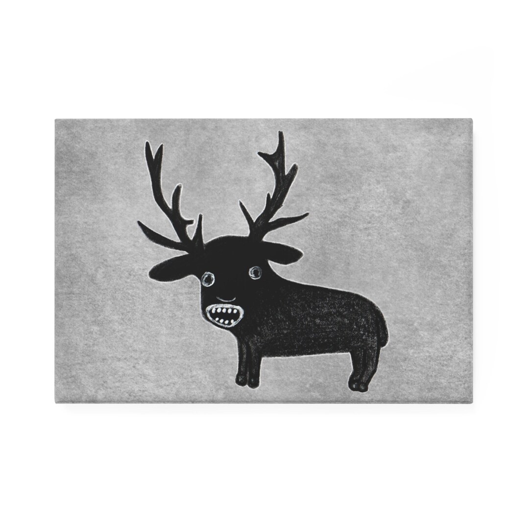 METAL FRIDGE MAGNET Weird Deer Heart Goblincore Gothic Dark Academia ...