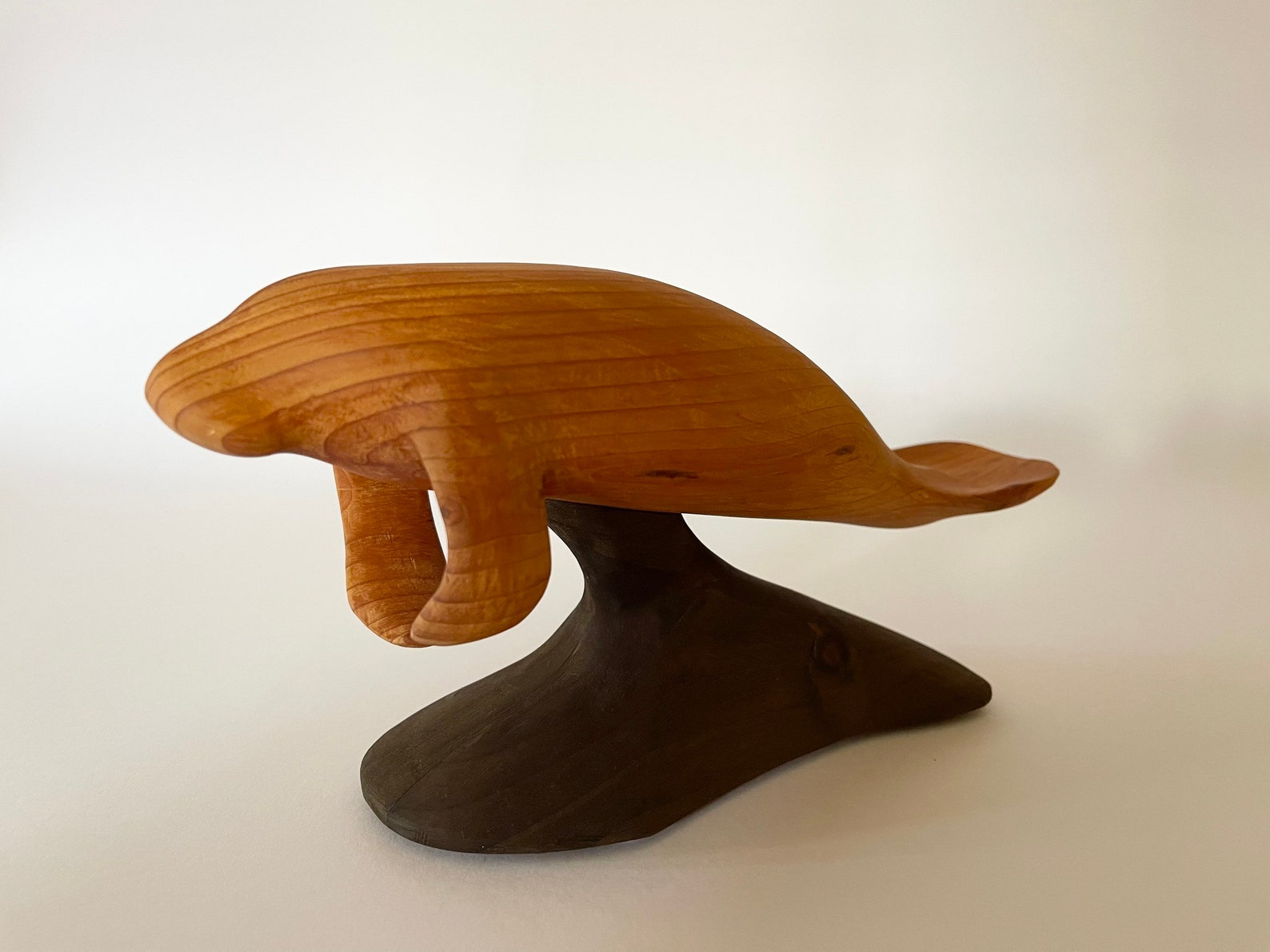 Hand-carved Wood Original Manatee Art/sculpture/decor - Etsy