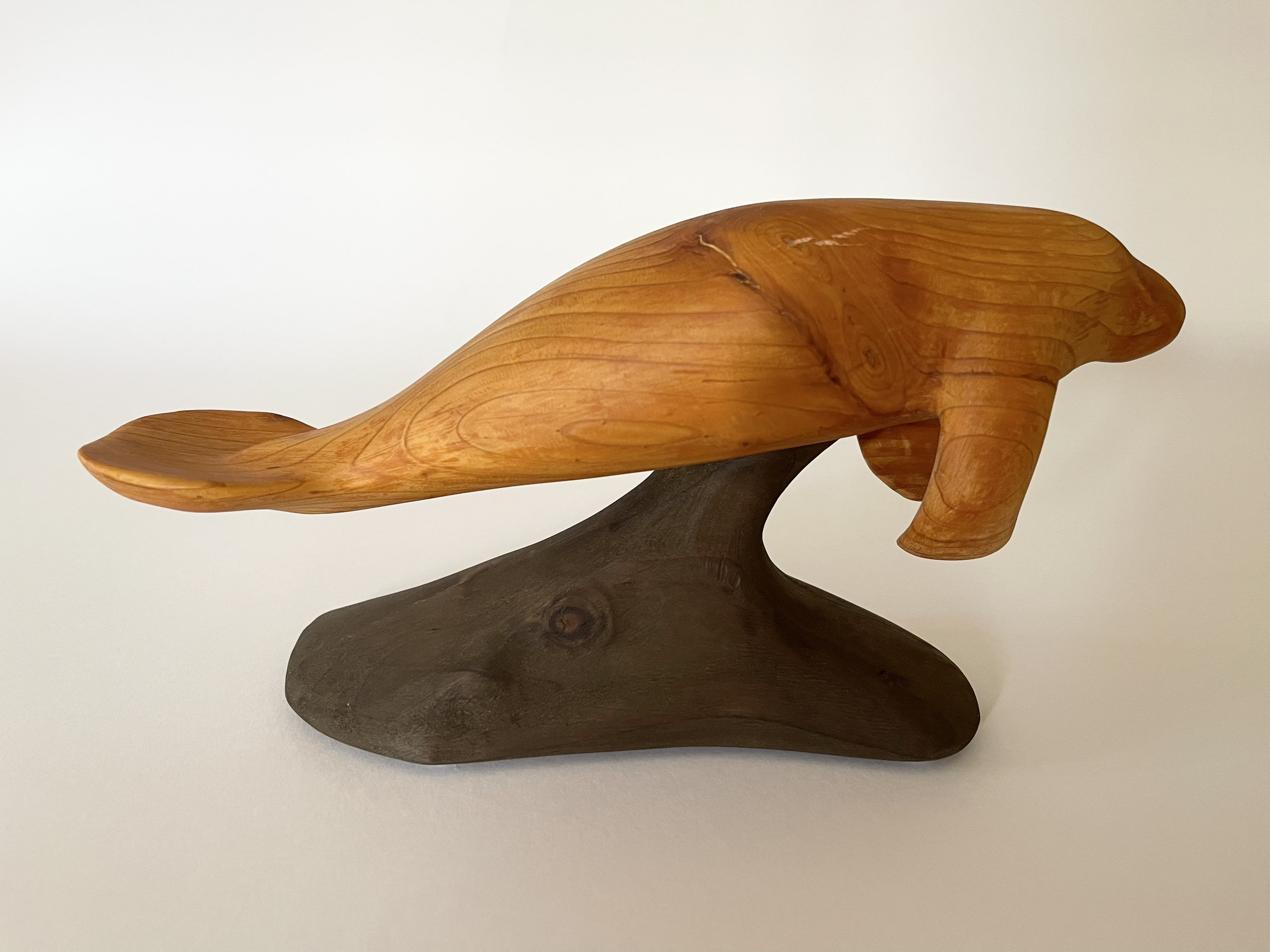 Hand-carved Wood Original Manatee Art/sculpture/decor - Etsy