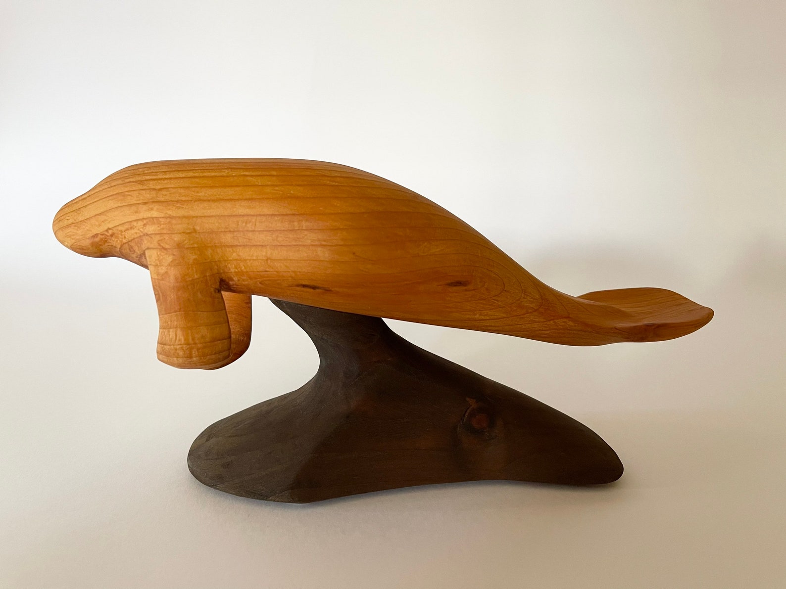 Hand-carved Wood Original Manatee Art/sculpture/decor - Etsy