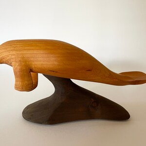Hand-carved Wood Original Manatee Art/sculpture/decor - Etsy
