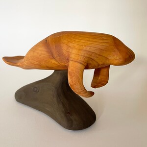 Hand-carved Wood Original Manatee Art/sculpture/decor - Etsy