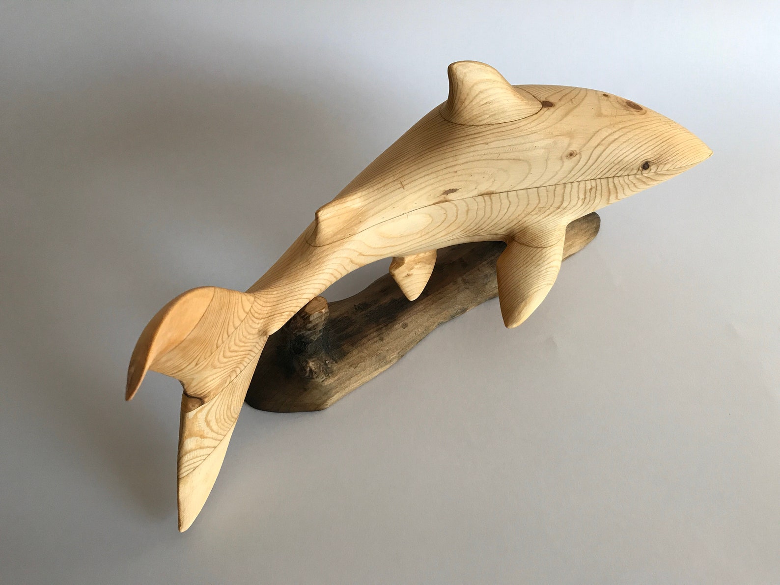 Hand-carved Original Wood Great White Shark Coastal Art/decor/sculpture ...
