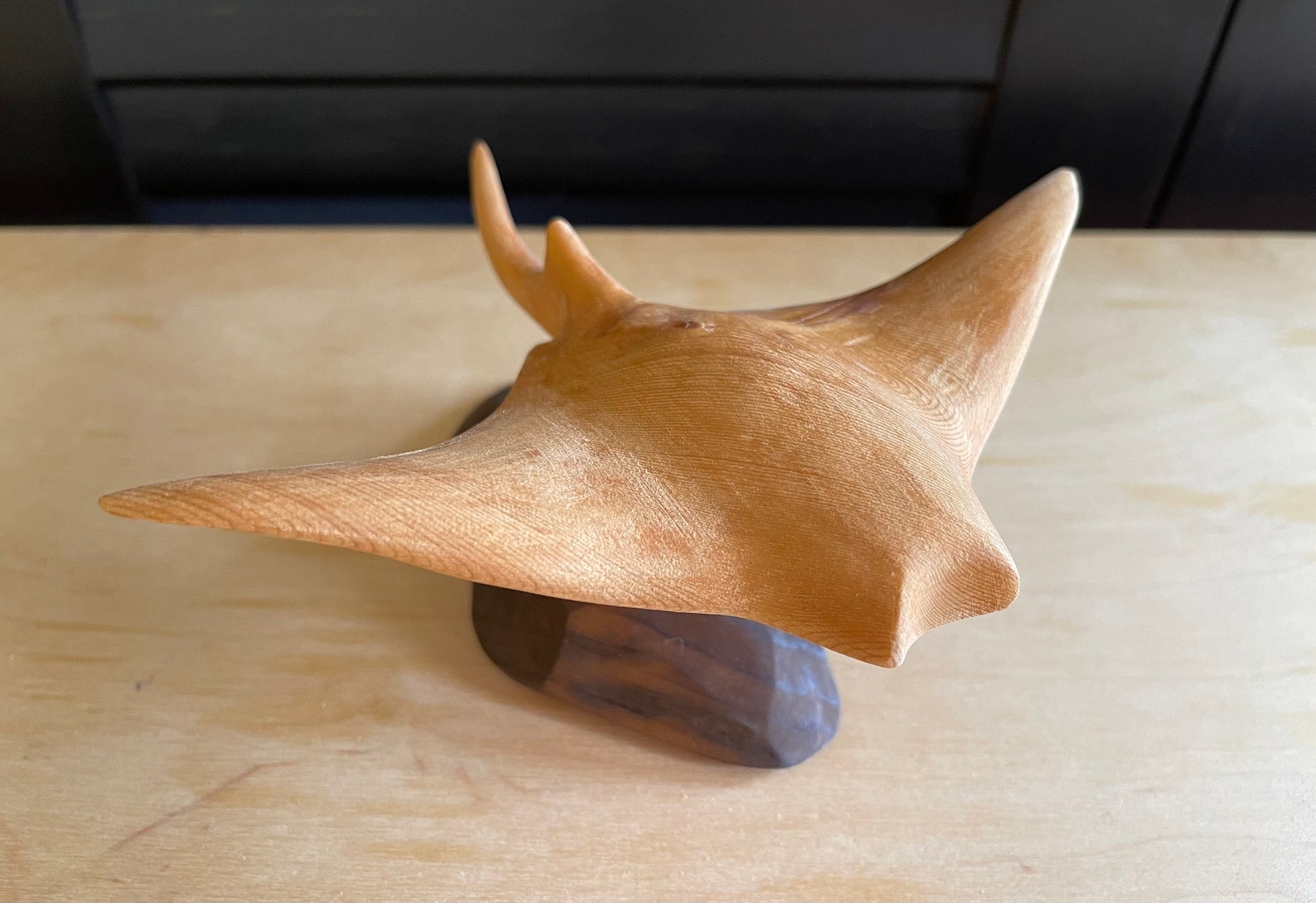 Hand-carved Original Wood Stingray coastal art/decor/sculpture | Etsy