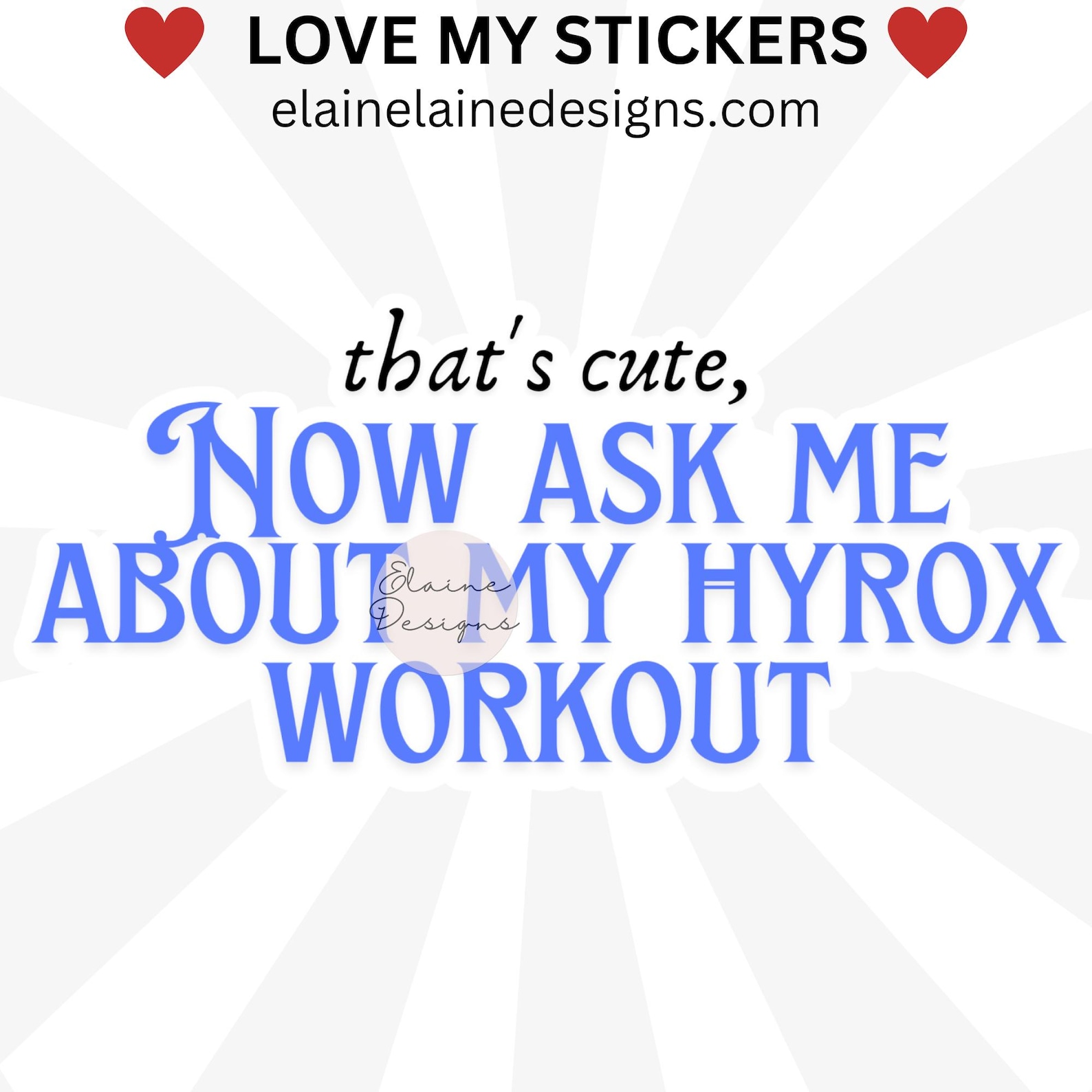 Hyrox Sticker, Hyrox, Running Sticker, 1k at a Time, Crossfit Sticker ...