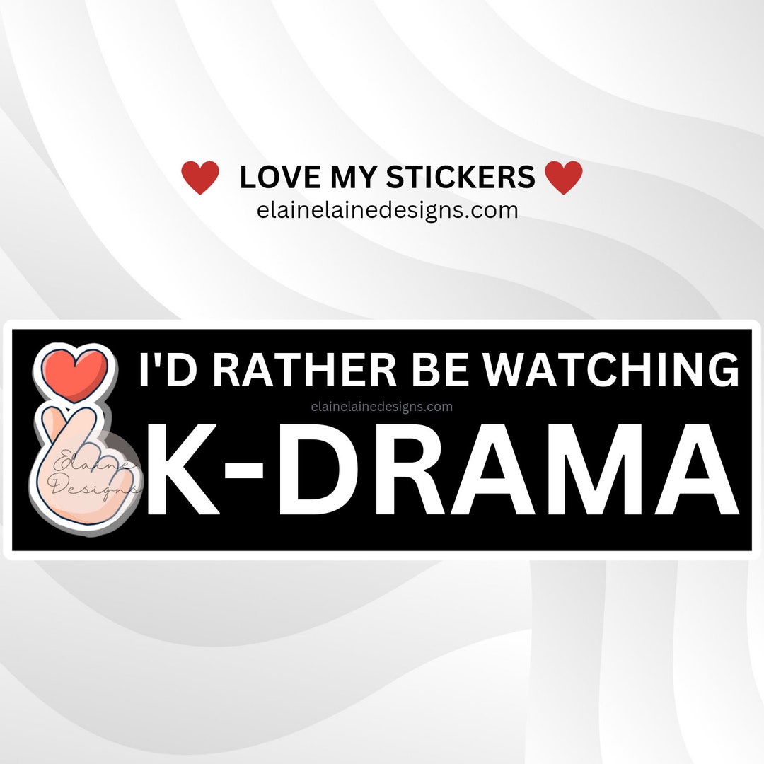 Kdrama Stickers, Korean Drama Stickers, I'd Rather Be Watching Kdrama ...