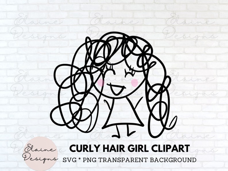 Curly Hair Png Cute Curly Hair Girl Png Curly Hair Svg Hair Curls Svg ...