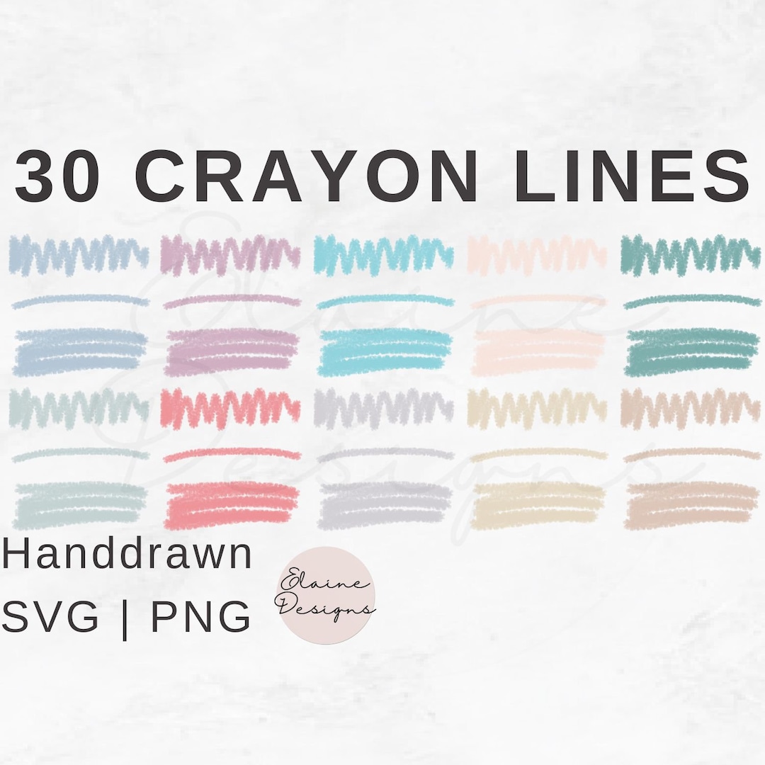 Crayon Lines Svg Handdrawn Lines Colorful Lines Crayola Line Crayon ...