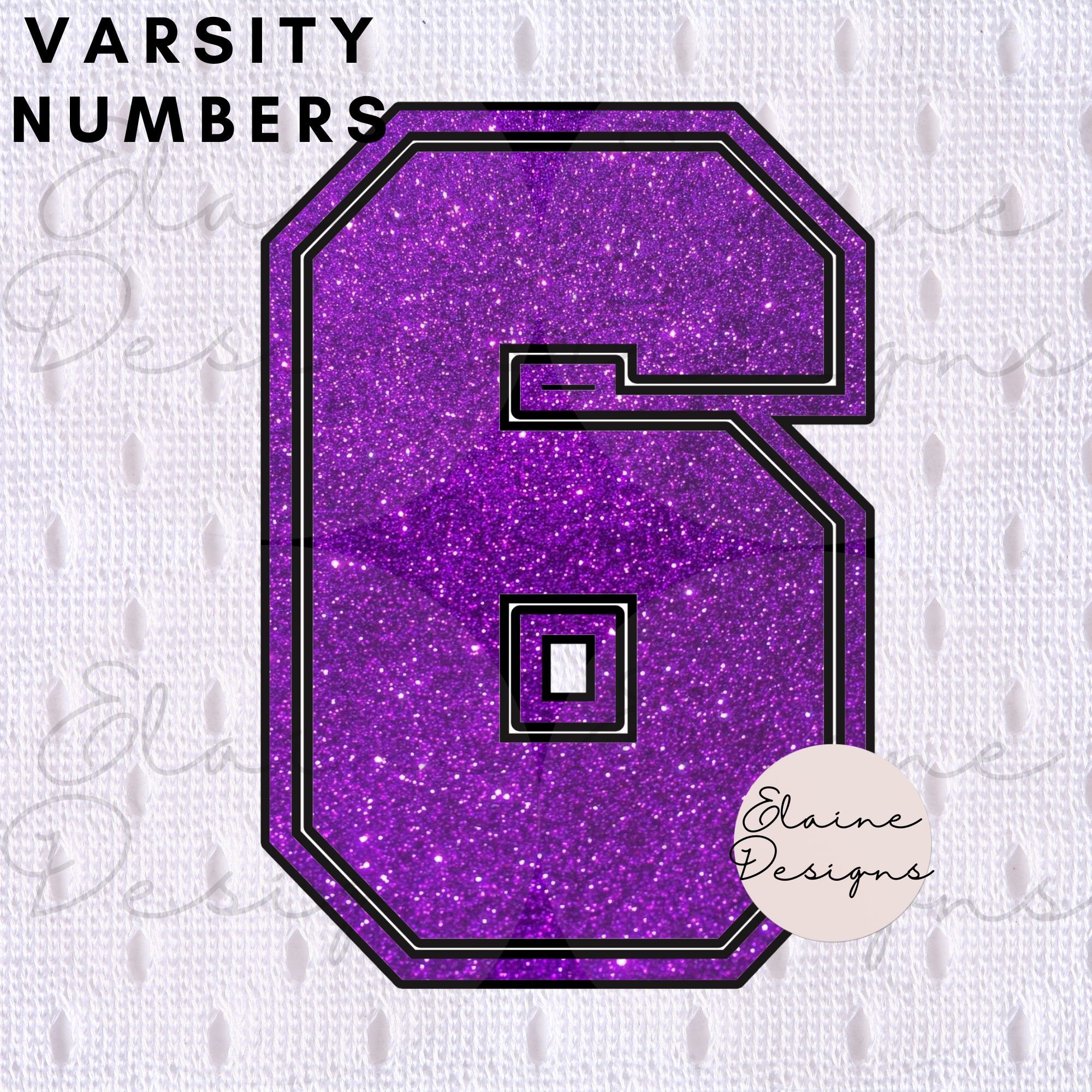 Varsity Numbers Svg Purple Numbers Sports Numbers Svg Grunge - Etsy