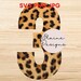 Brown Spots Leopard Print Numbers Leopard Skin Cougar Print Birthday ...