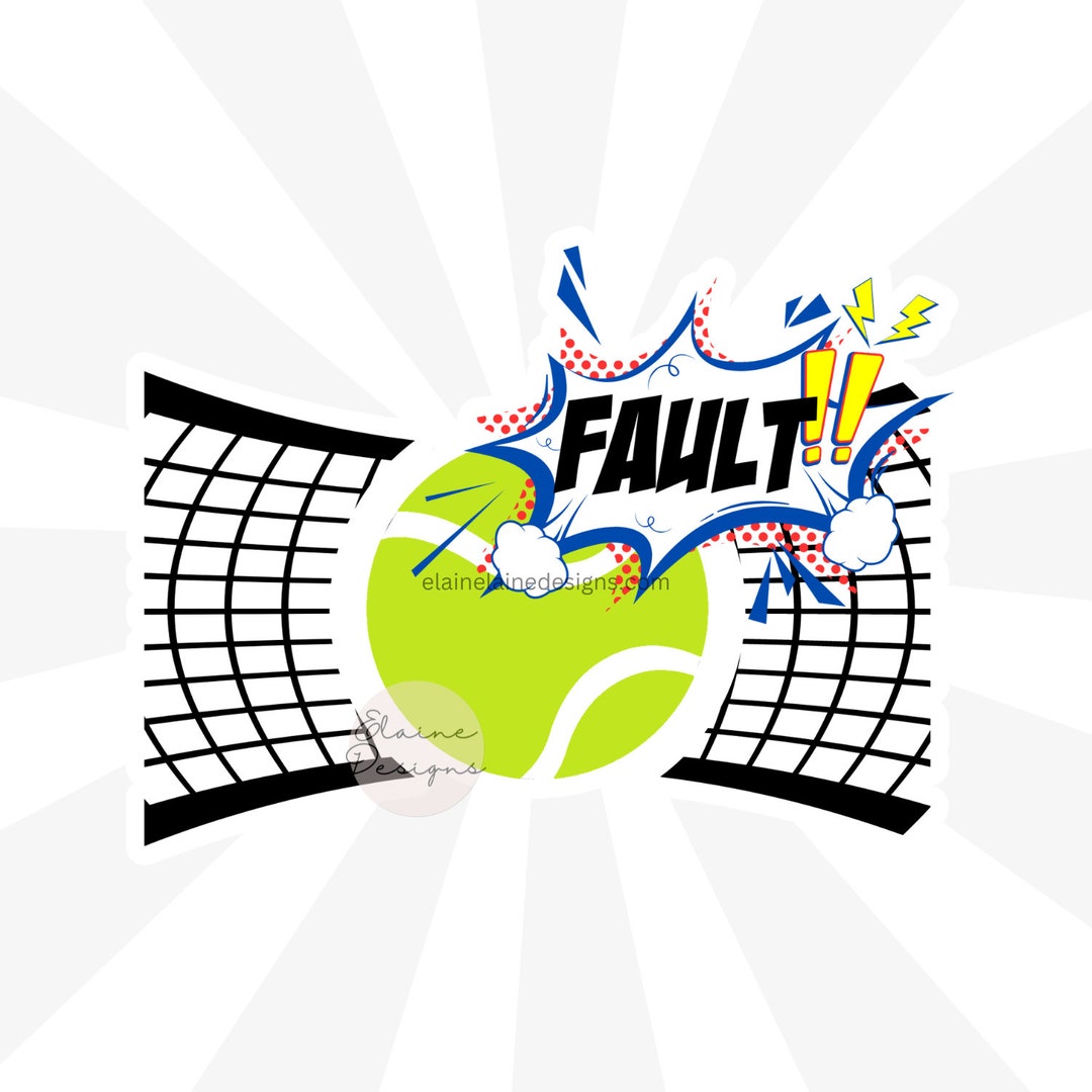 Tennis Ball Sticker, Tennis Sticker, Tennis Fault Sticker, Tennis Serve ...