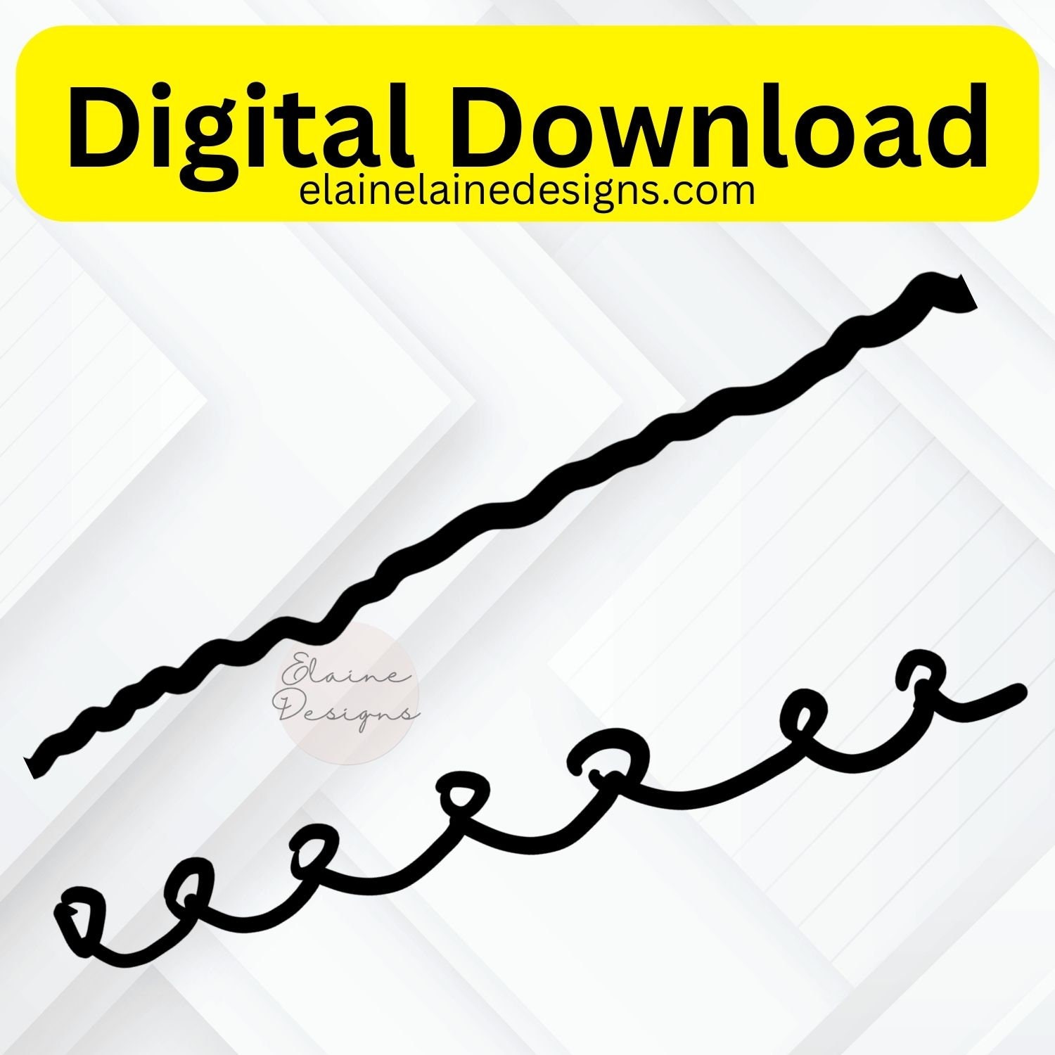 Hand-drawn SVG Underline Divider Organic Lines PNG Squiggles Swirl ...