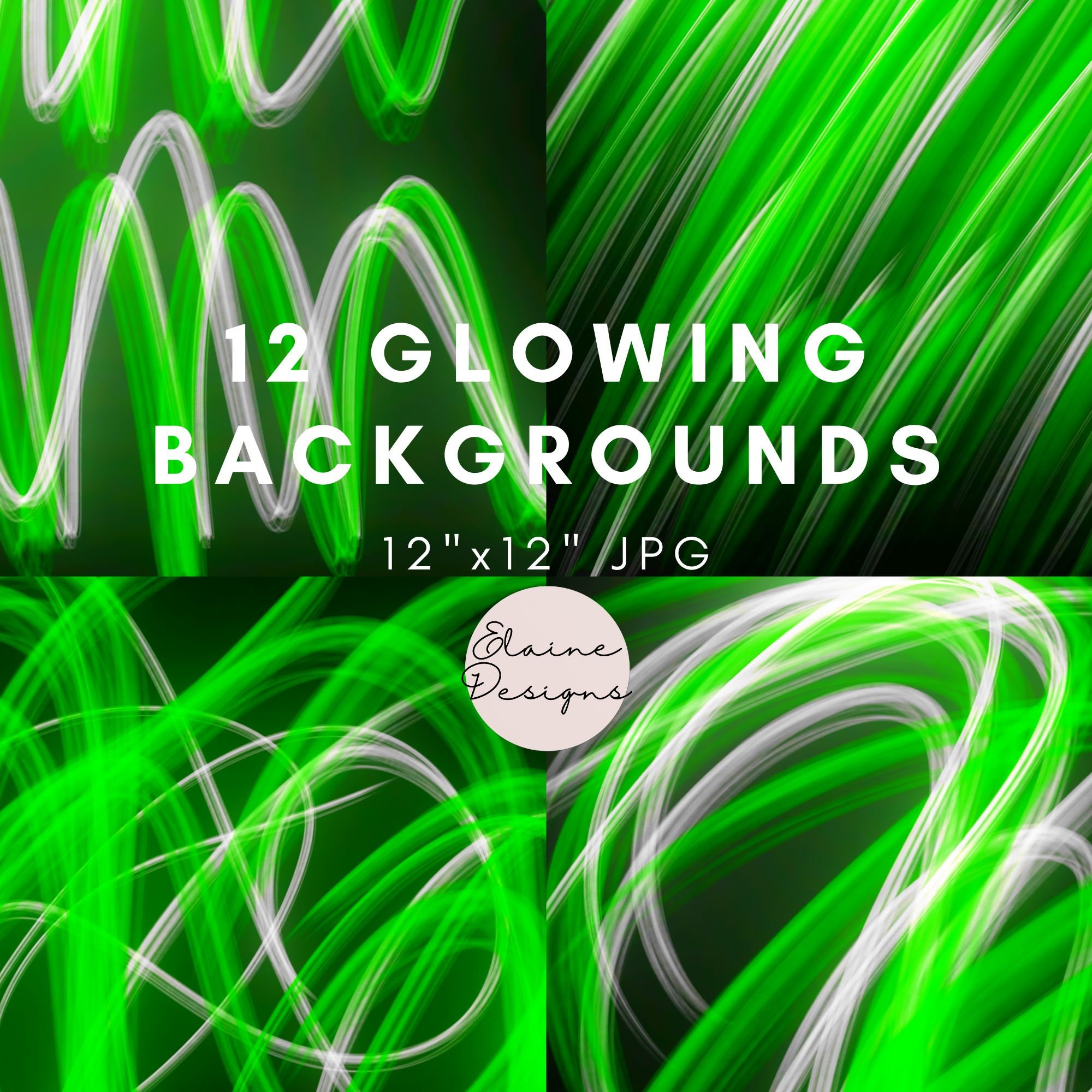 Green Neon Background Green Glowing Background Green Digital Paper Glow ...