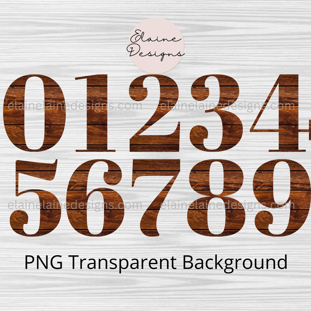 Wood Numbers Brown Numbers Plank Numbers Wedding Table Numbers Birthday ...