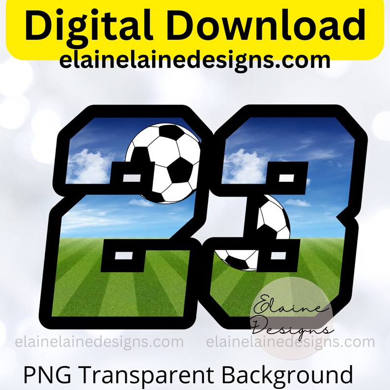 Soccer Numbers Soccer Ball Numbers Football Numbers Team Jersey Number ...