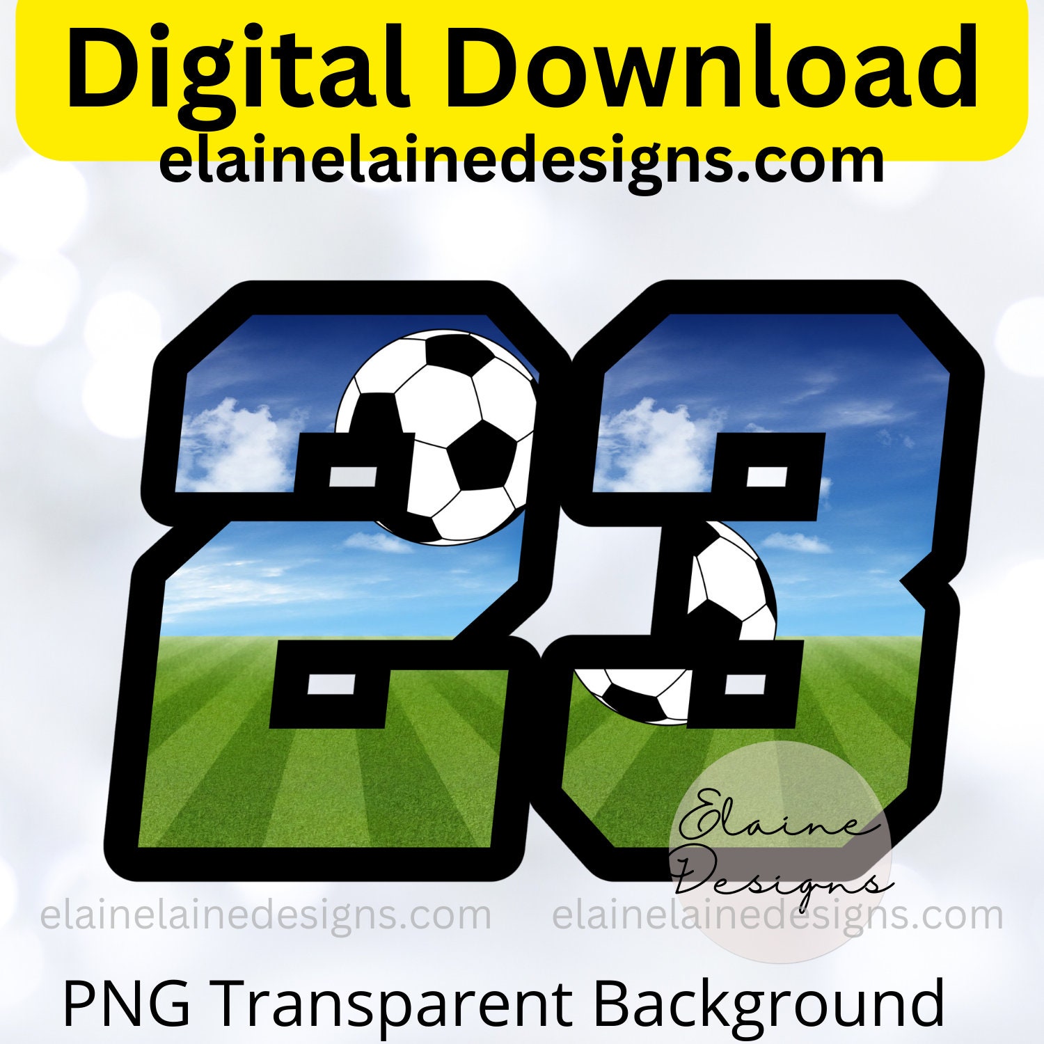 Soccer Numbers Soccer Ball Numbers Football Numbers Team Jersey Number ...