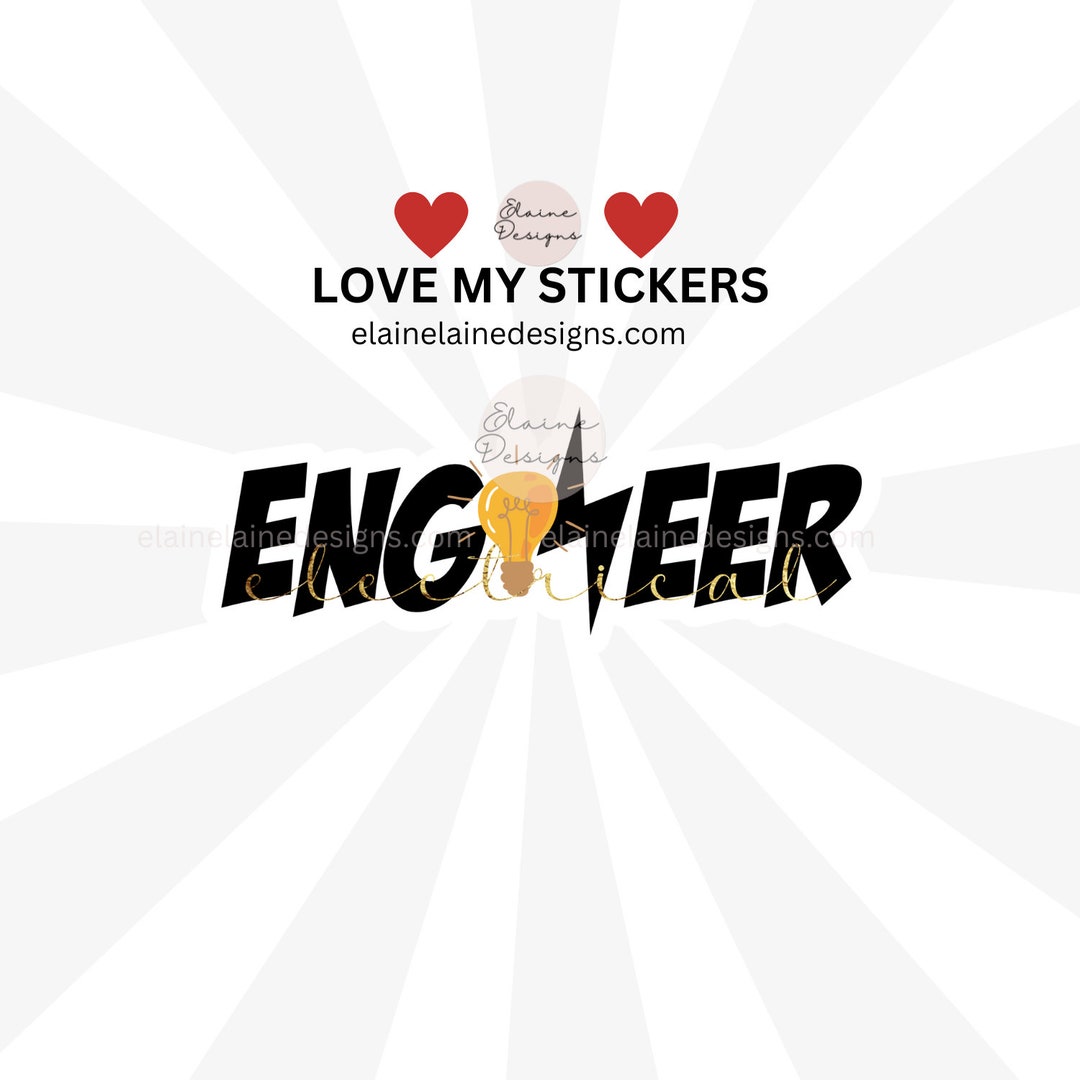 Electrical Engineer, Engineer Sticker, Electrical Engineer Sticker ...