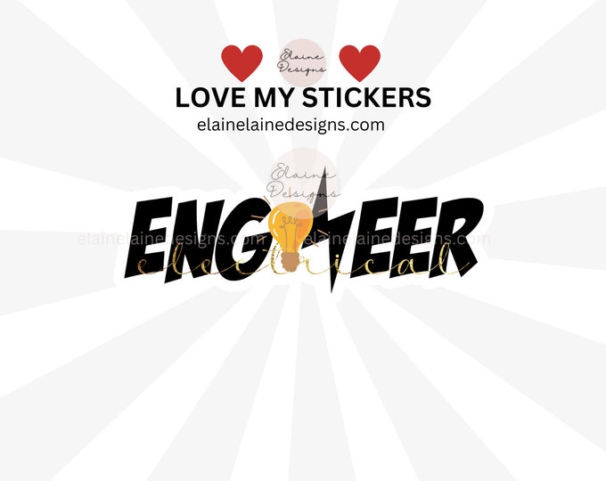 Engineer Stickers, Funny Laptop Decals, Water Bottle Vinyl Stickers ...