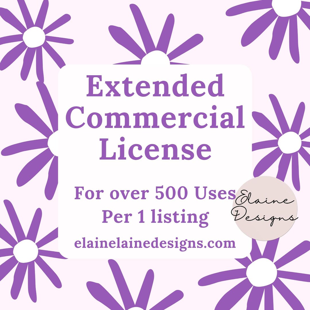 Extended Commercial License (unlimited / 500 and More Uses) for 1 ...