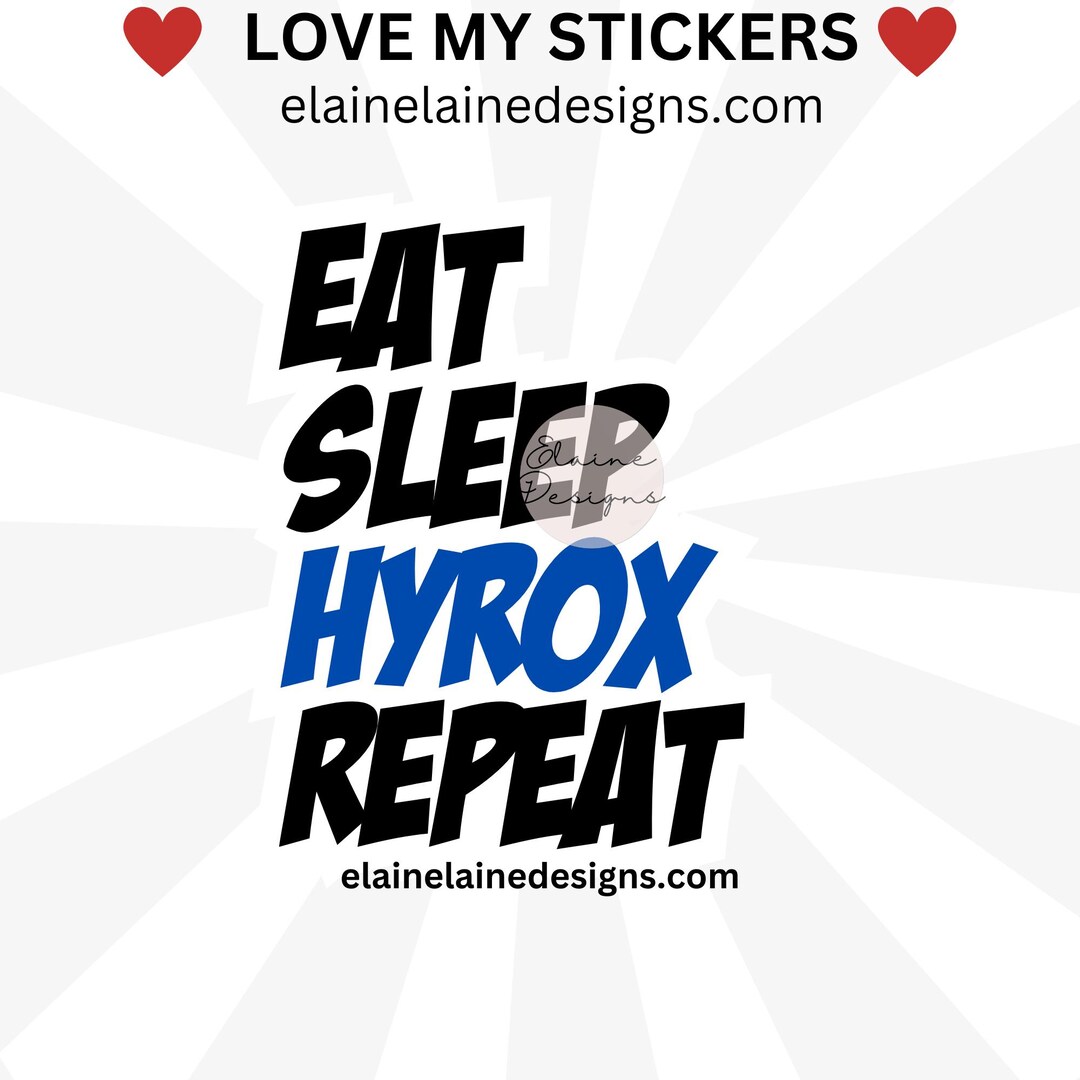 Hyrox Sticker, High Performance Sticker, Hyrox, Endurance Sticker, 1k ...