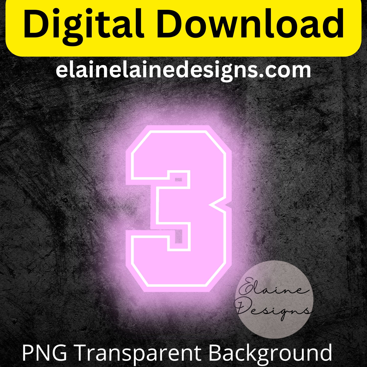 Neon Numbers PNG, Printable Numbers, Neon Numbers, Fluorescent Numbers ...