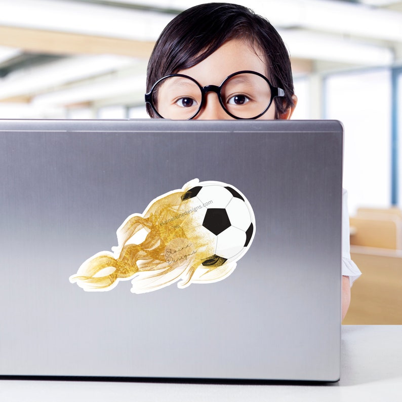 Soccer Sticker, Soccer Ball Sticker, Soccer Fireball Sticker, Soccer ...