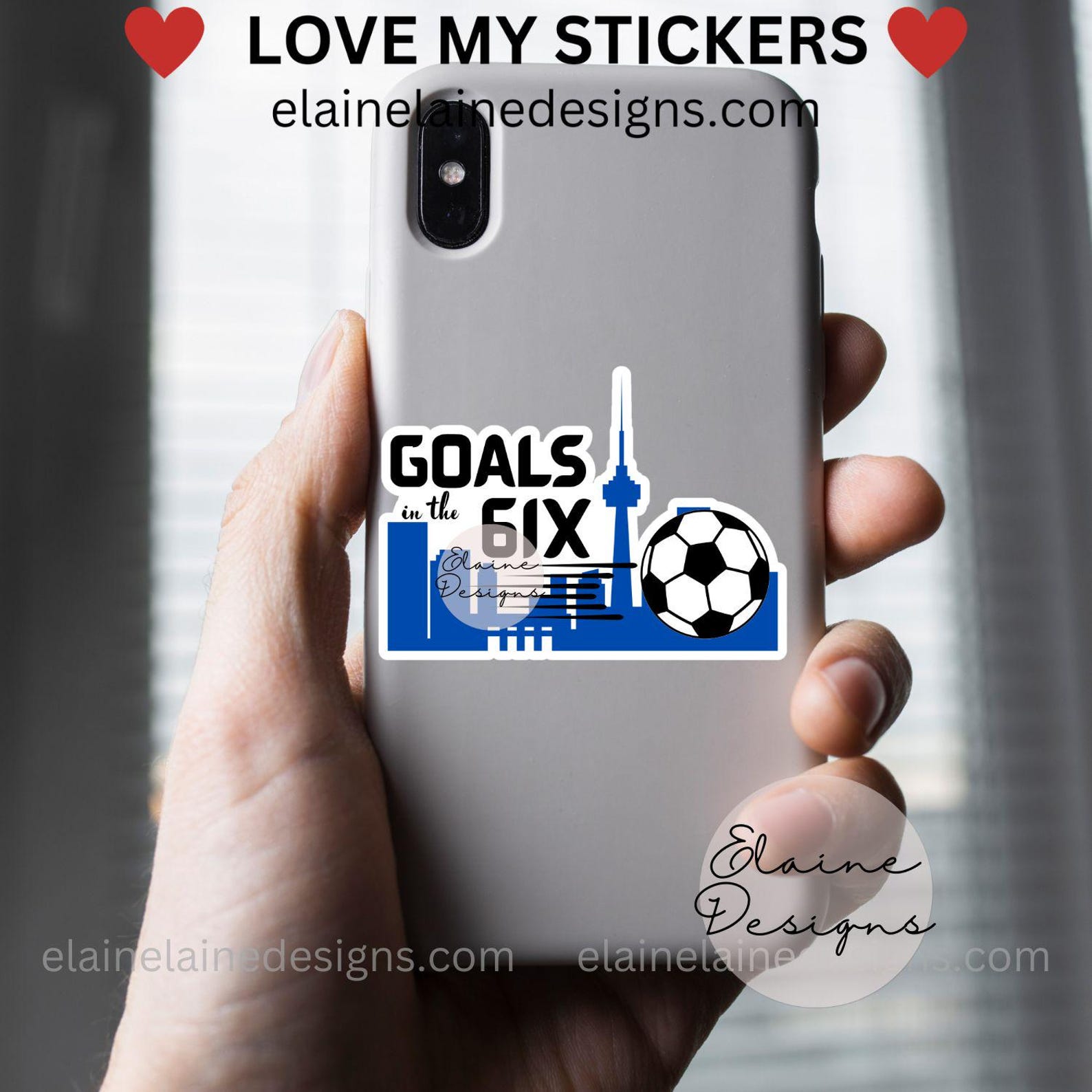 Goals in the 6ix Toronto 2026 World Cup Sticker • Blue Skyline CN Tower ...