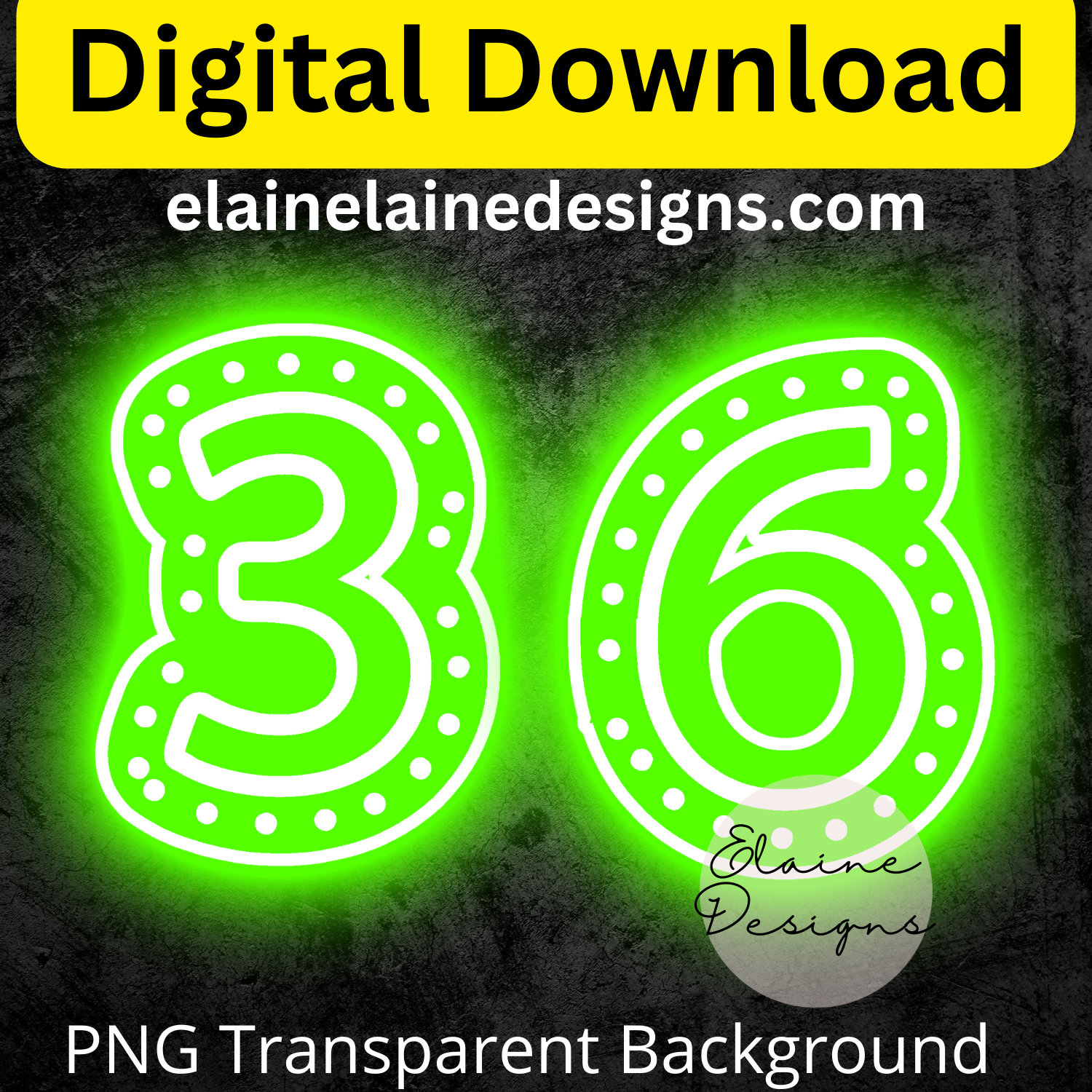 Neon Numbers PNG, Printable Numbers, Neon Numbers, Fluorescent Numbers ...
