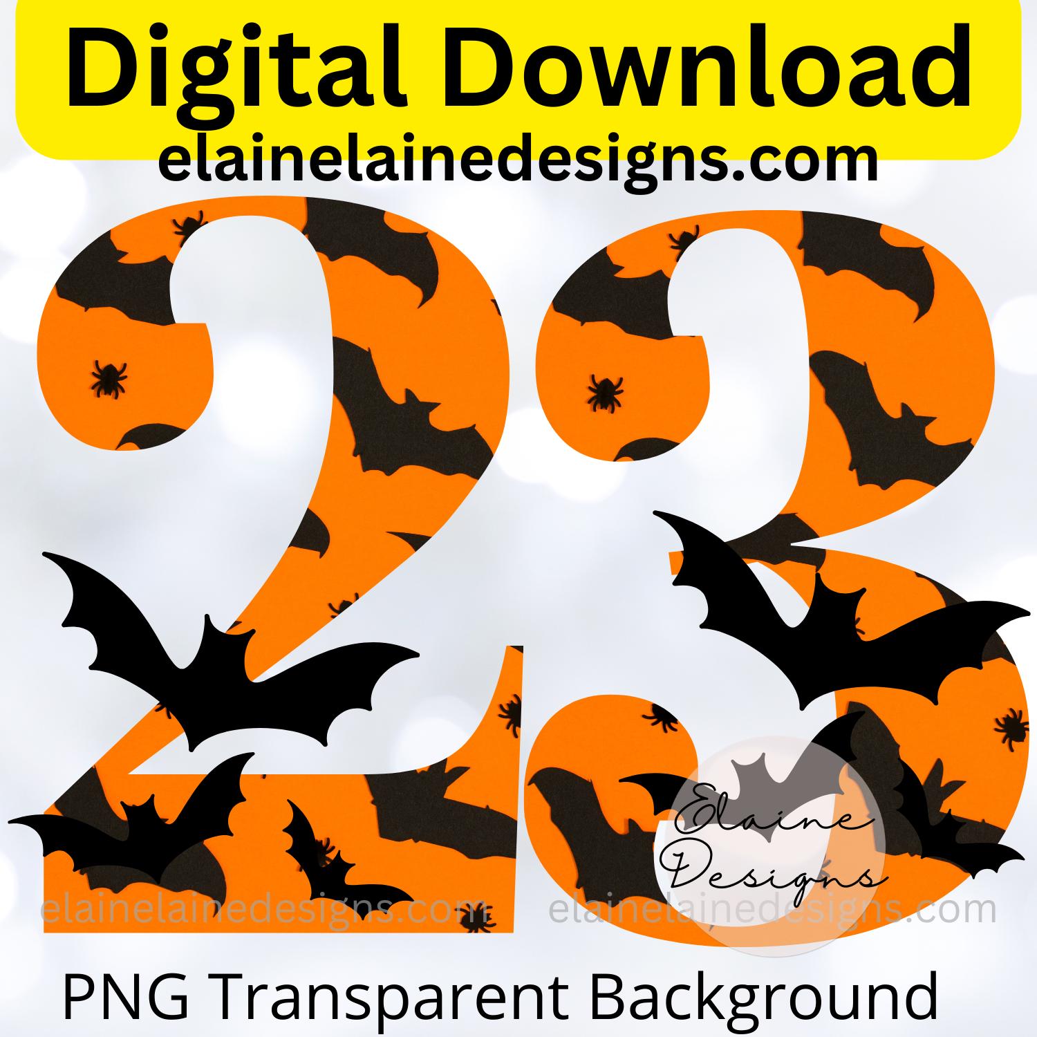 Halloween Numbers Clipart, Spider Numbers, Halloween, Spooky Numbers ...