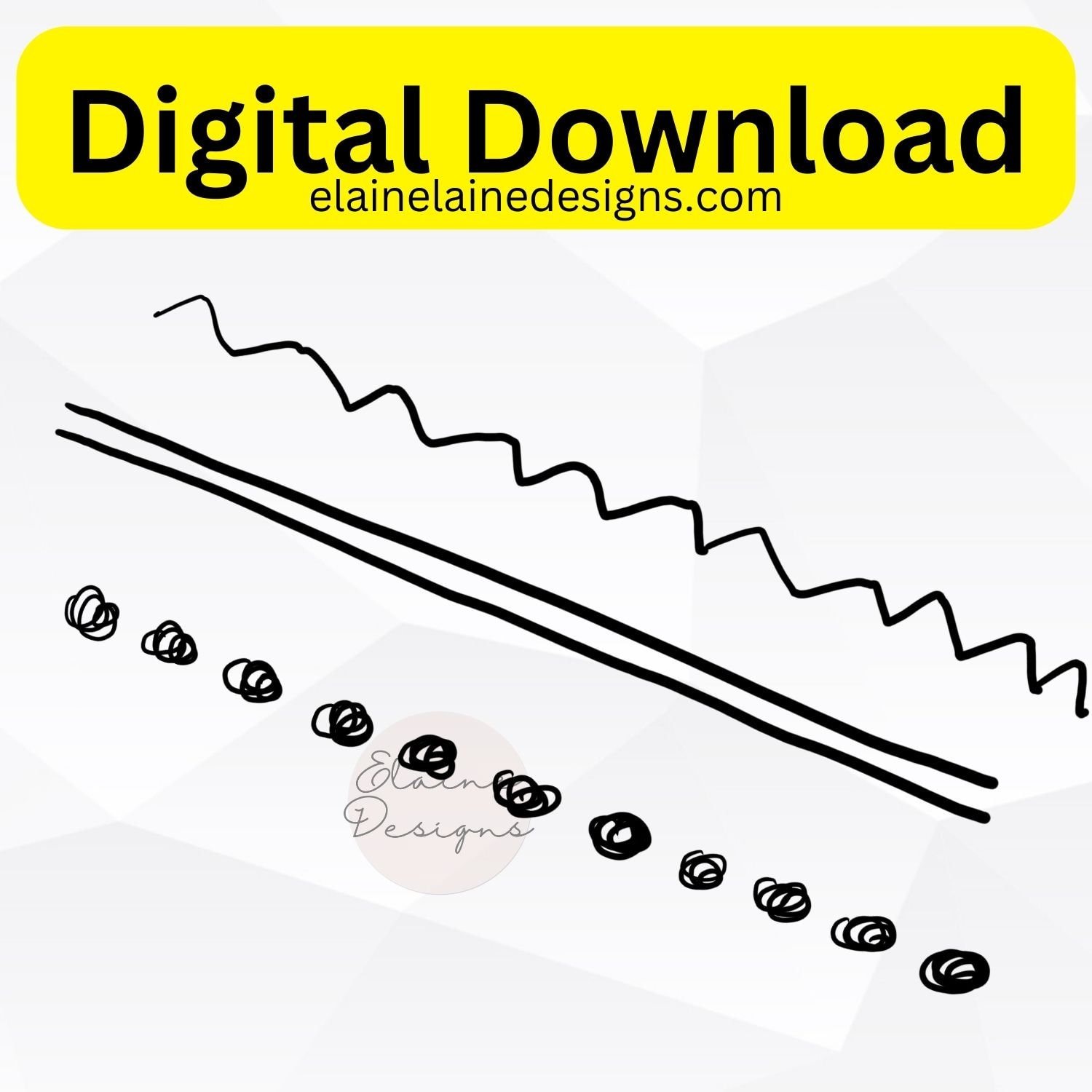 Hand Drawn Lines Squiggly Lines Dividers Underlines Cross Out Lines ...