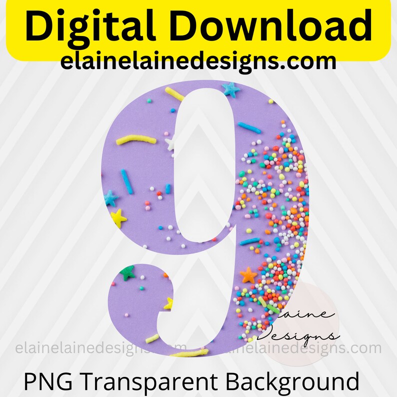 Numbers PNG, Printable Numbers, Sprinkle Numbers, Sprinkles, Sweet ...