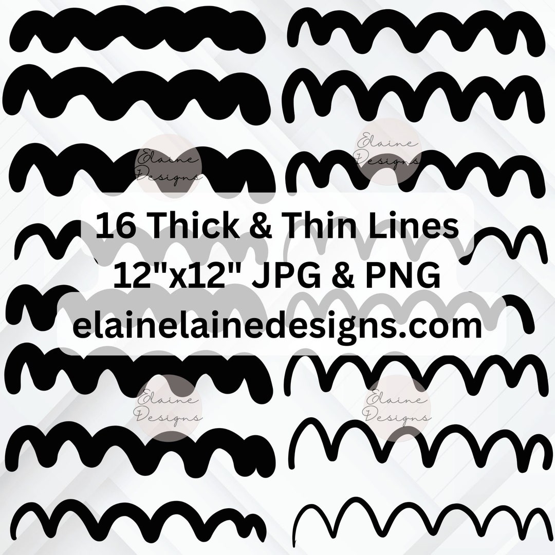 Hand Drawn Underlines, Lines, Line Vectors, Wavy Lines, Curly Lines ...