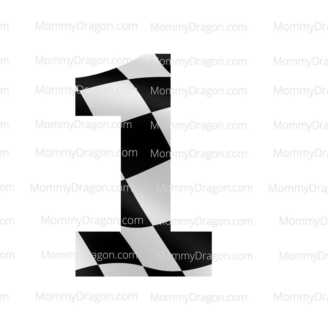 Checkered Flag Numbers Bundle 1 Racecar Numbers Formula One | Etsy