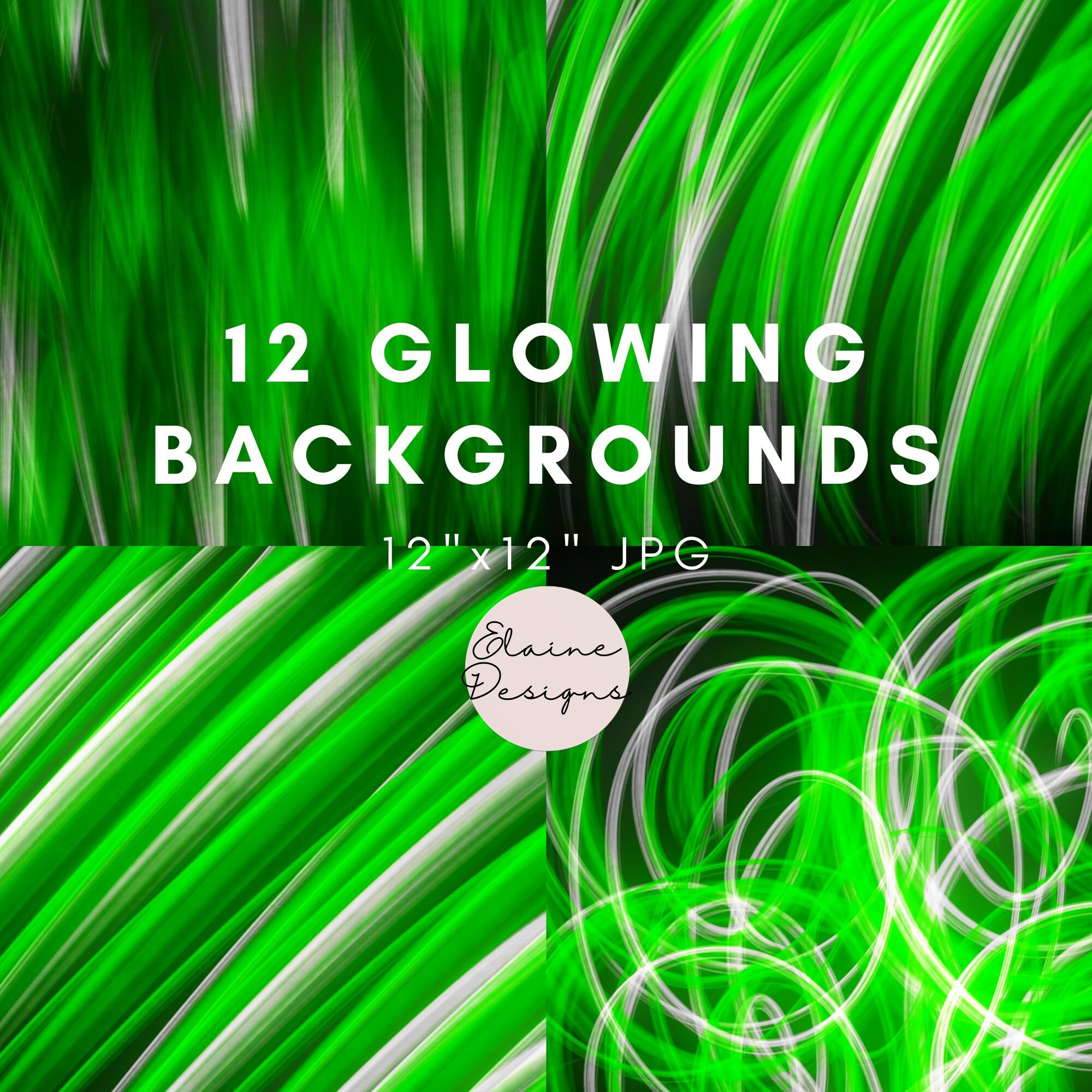 Green Neon Background Green Glowing Background Green Digital Paper Glow ...