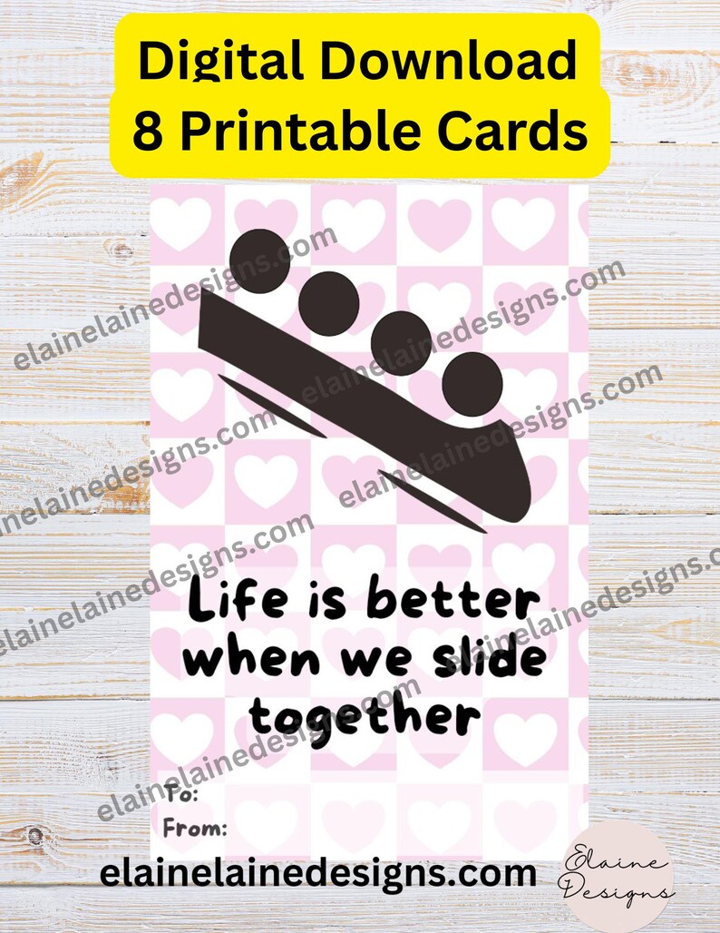 Winter Olympic Themed Valentine Cards Printable – Curling, Bobsled ...