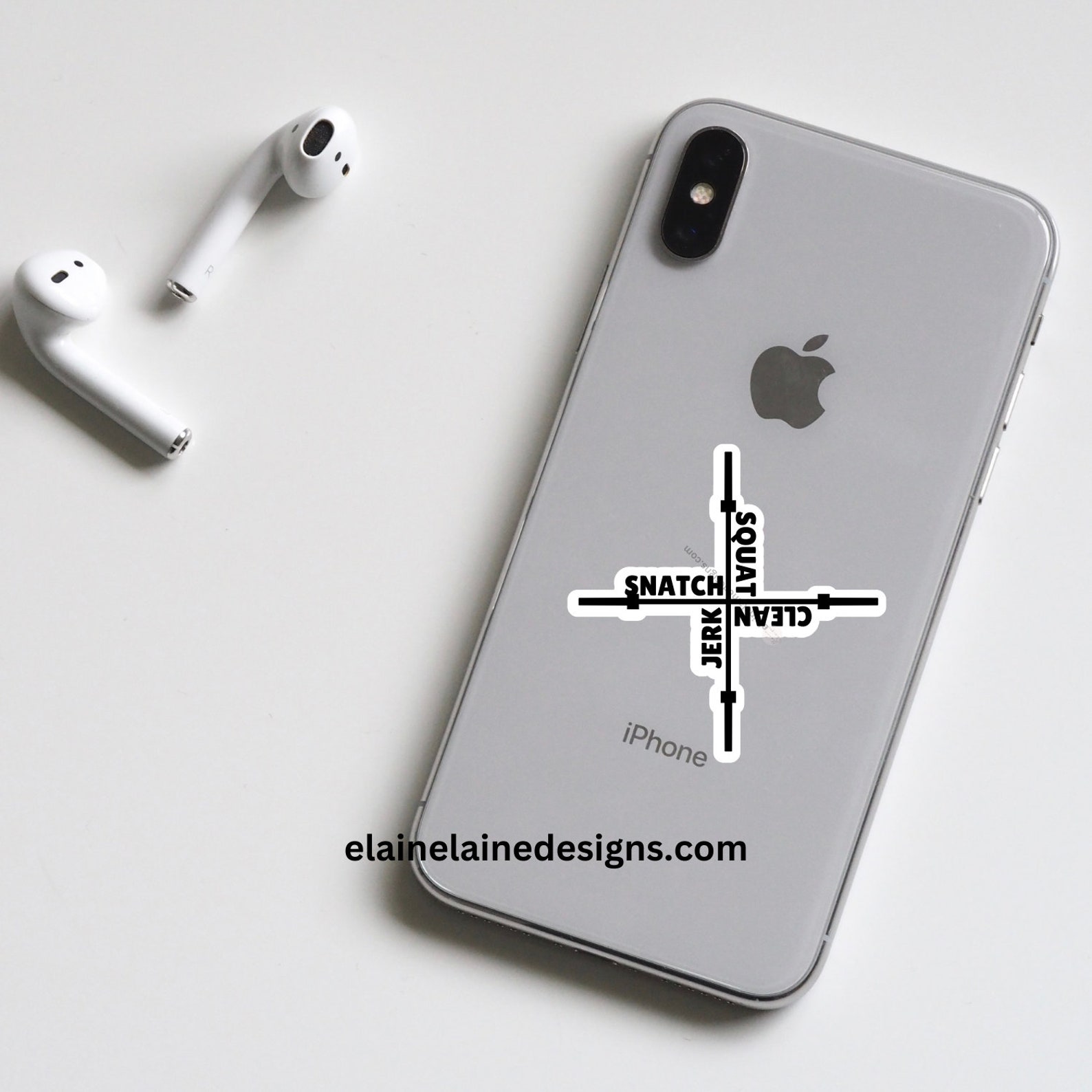 Crossfit Stickers, Jerk Snatch Squat Clean Sticker, Barbell Sticker ...