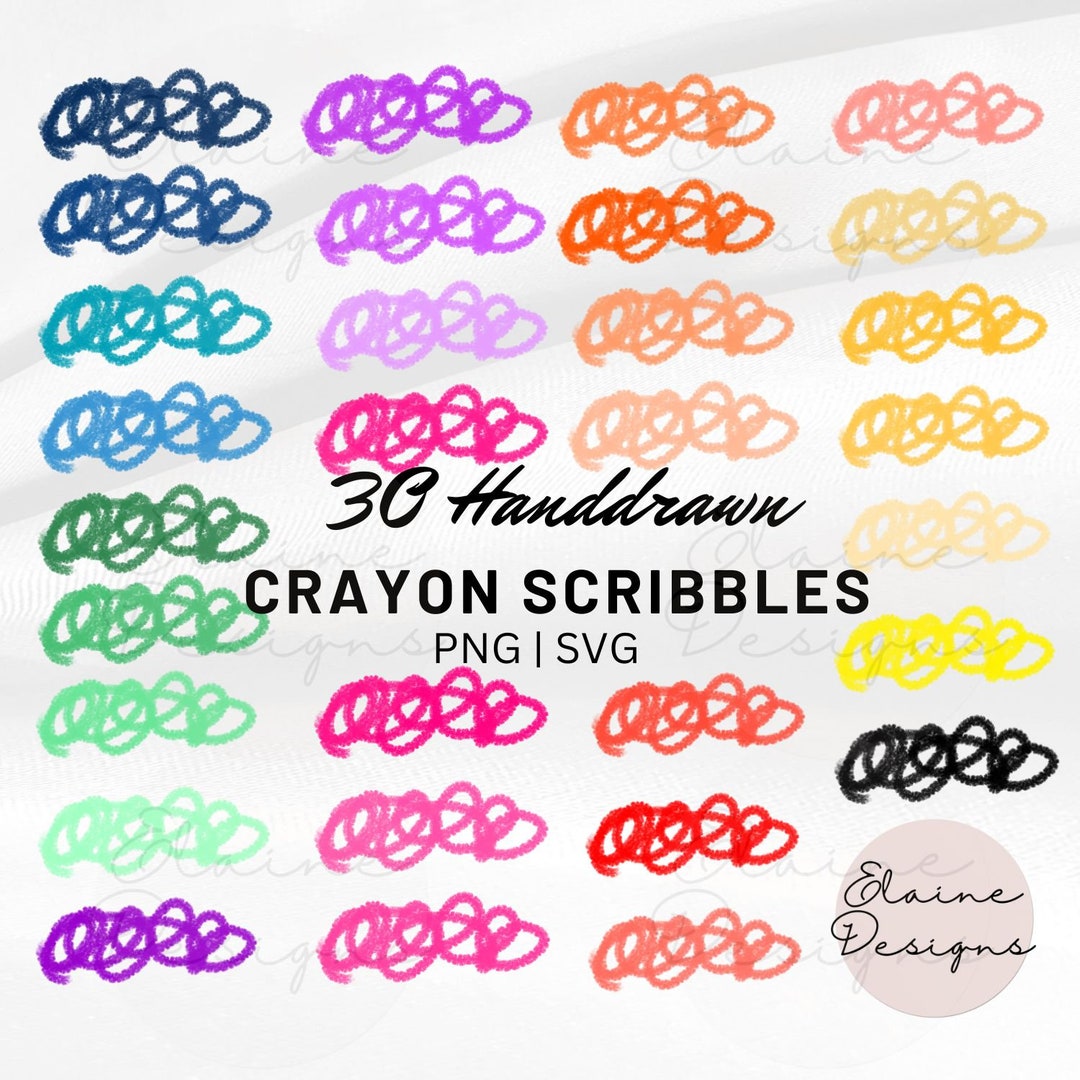 Crayon Lines Svg Handdrawn Lines Colorful Lines Watercolor Lines Crayon ...