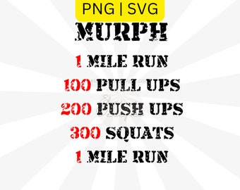 Memorial Day Murph Workout SVG - Etsy