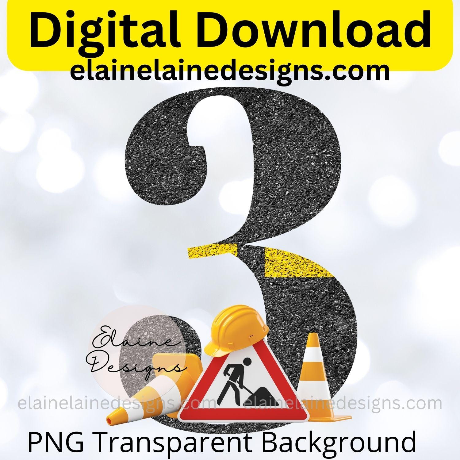 Construction Numbers, Construction Font, Warning Numbers, Construction ...