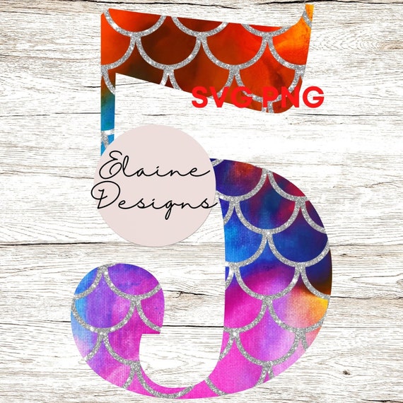 Mermaid Numbers Rainbow Mermaid Scales Mermaid Birthday Numbers Silver ...