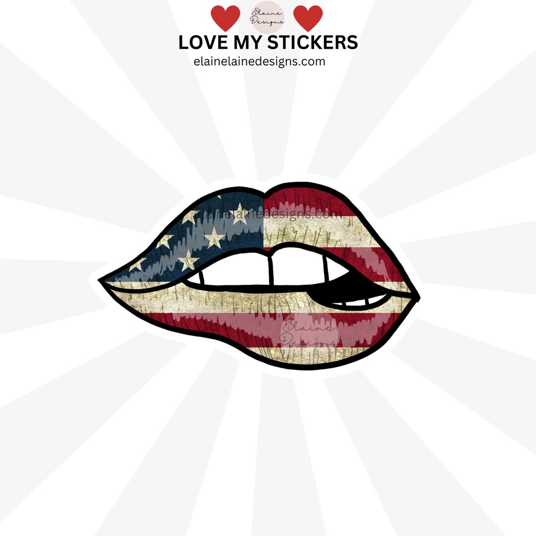 Lips Sticker, Hot Lips Sticker, Sexy Lips Sticker, Provovactive Lips ...
