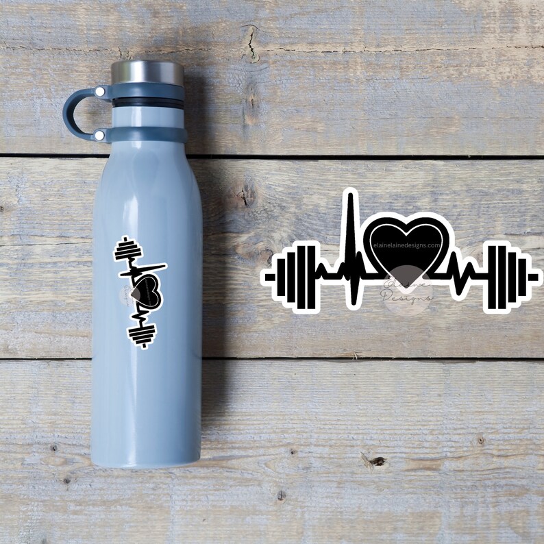 Crossfit Sticker, Barbell Heart Rate Sticker, Lift Sticker ...