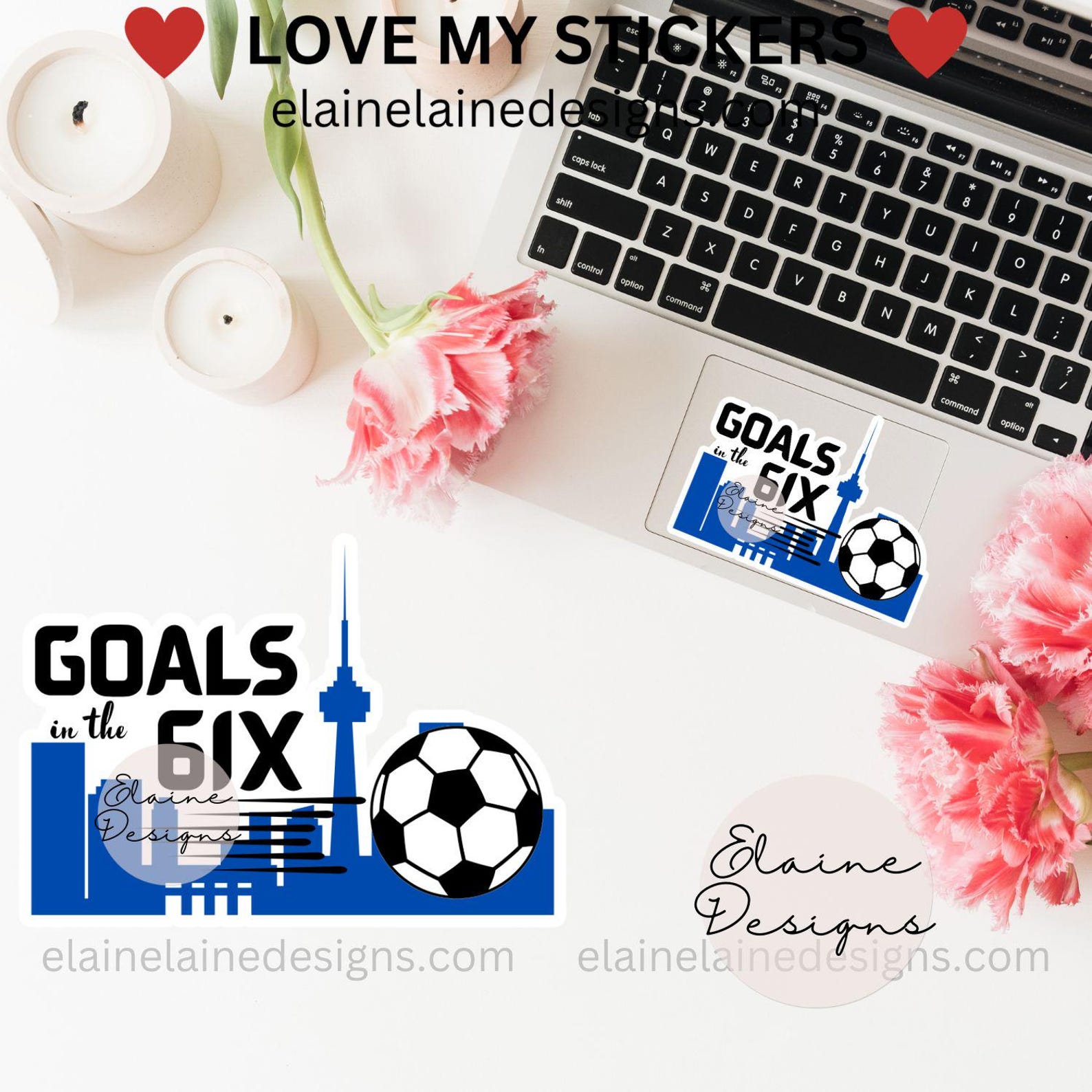 Goals in the 6ix Toronto 2026 World Cup Sticker • Blue Skyline CN Tower ...