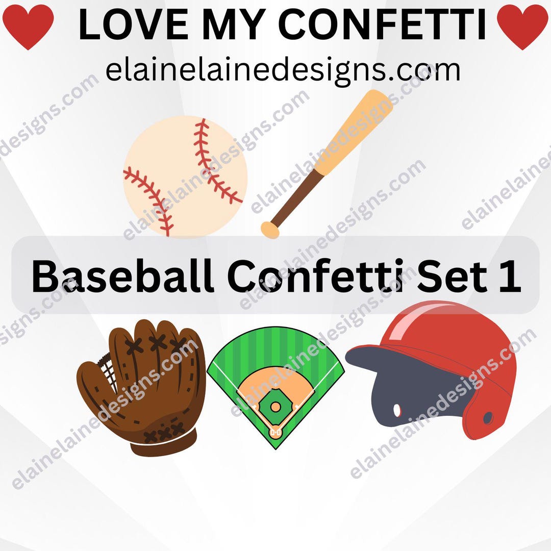 Baseball Confetti – Baseball Party Decor – Sports Table Scatter ...