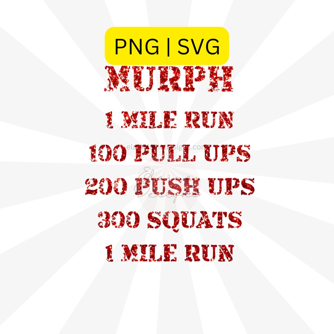 Murph Challenge Crossfit Workout Hero WOD Memorial Day Run Pullups ...